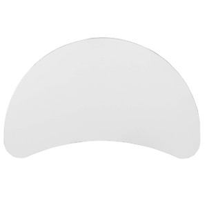 BizChair White Sit to Stand Mobile Laptop Computer Desk - Portable Rolling Standing Desk