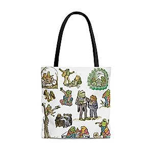 Fr? Aesthetic and Toad Tote Bag for Women and Men Beach Bag Shopping Bags School Shoulder Bag Reusable Grocery Bags