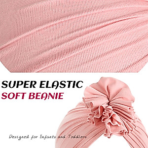 Weradau Baby-Girls Turban,Baby Girl Hat,Turban Hats for Infant Toddlers Girls, Baby Turban Hats with Bow Cap