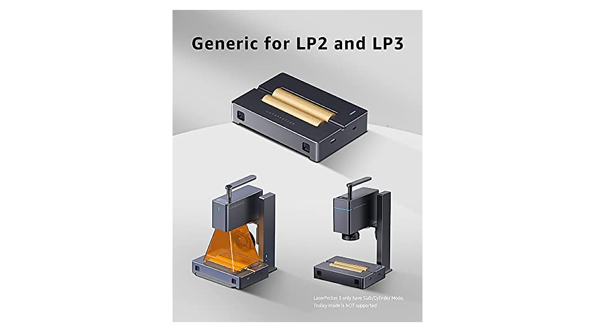 LaserPecker Rotary Module: Wireless Engraving Accessories for LP2/LP3