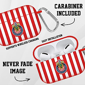 AFFINITY BANDS Chivas de Guadalajara HD Case Cover Compatible with Apple AirPods Pro (Stripes)