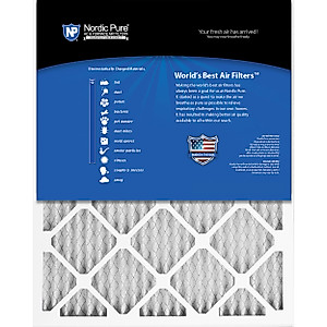 Nordic Pure 20x24x1 (19 1/2 x 23 7/16 x 3/4) Pleated MERV 12 Air Filters 6 Pack