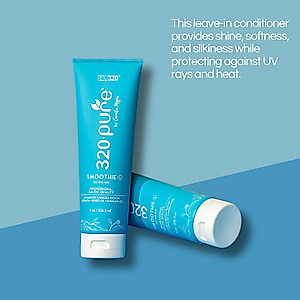 320Pure Smoothie Leave In Conditioner For Fine Hair 8oz, Sulfate Free, Color Safe & Lightweight Formula, Deep Repair Moisturizing Detangler for Fine, Frizzy, Curly, Thick, Wavy, Dry & Damaged Hair