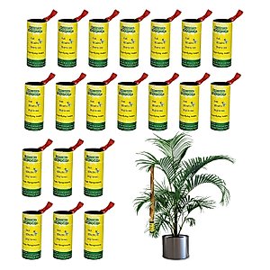 20 Pack Fly Traps for Indoors Outdoor, Effective Paper Catcher Strips, Fruit Fly Traps, Sticky Glue Hanging Tape Killer Ribbon