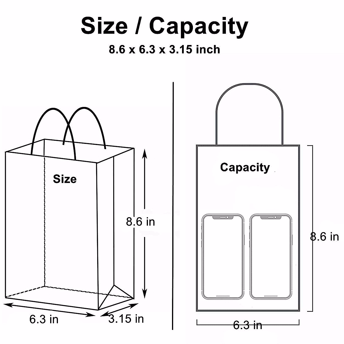 YADIAN 12 Pieces Kraft Paper Party Favor Gift Bags with Handle, Pink Gift Bags Small Size for Halloween, Christmas, Birthday, Wedding and Party Celebrations