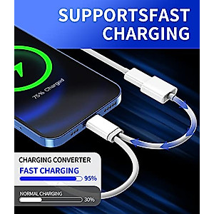 Iphone AUX Adapter for Headphone Jack Cable Dongle 2in1 Lightning to 3.5mm Splitter Charge Cord Apple MFI Certified Music Earphone Charging Converter for 7 8 Plus 11 12 13 Pro Max Audio Adaptador Para