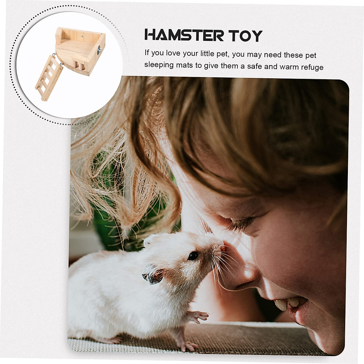 1 Set Hamster Stand Decorative Hamster Toy Wooden Chinchilla for Pet Household Chinchilla Toy Household Rat Plaything Delicate Hamster Platform Interesting Rat Plaything