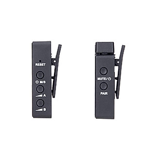 COMICA BoomX-D D2 2.4G Wireless Lavalier Microphone System Digital 1-Trigger-2 Wireless Microphone Transmitter & Receiver for Smartphone Camera Podcast Interview YouTube