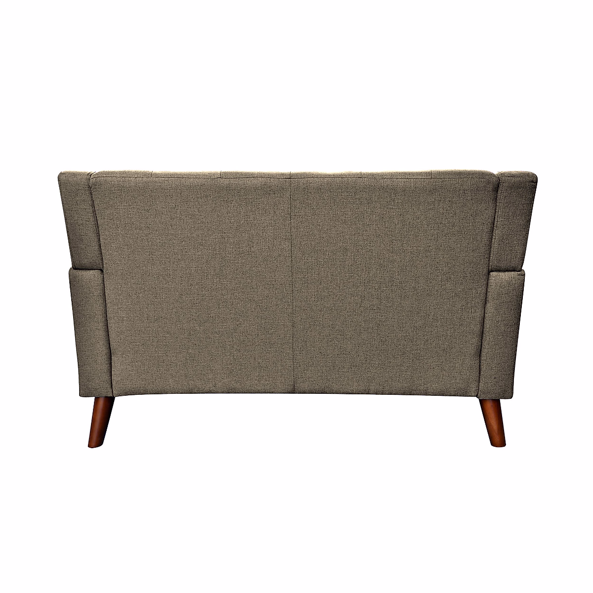 Christopher Knight Home Evelyn Mid Century Modern Fabric Loveseat, Mocha