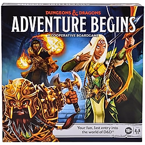 Dungeons & Dragons Adventure Begins, Cooperative Fantasy Board Game, Fast Entry to The World of D&D, Family Game for 2-4 Players, 10 and Up