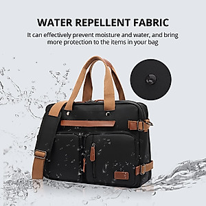 MOLNIA 3 in 1 Laptop Backpack, 17.3 inch Computer Bags for Men, Laptop Backpack for Men, for Travel Bussiness School Men Women, Black