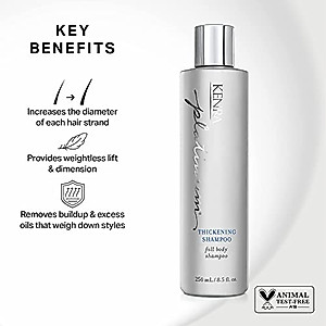 Kenra Platinum Thickening Shampoo | Provides Nourishment & Delivers Shine | Increases Thickness & Volume | Body & Fullness | Protects Against Humidity | All Hair Types | 31.5 fl. Oz