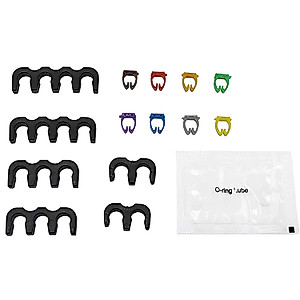 A-Team Performance - Silicone Spark Plug Wires Set - Compatible with SBF Small Block Ford Valve Cover Wires 221 255 260 289 302 351W BOSS 302 Fits HEI Distributor Caps Blue 8.0mm