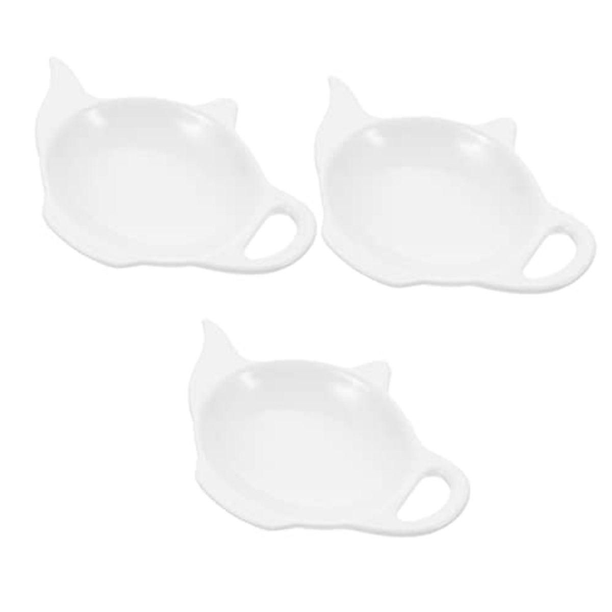 Holibanna 9 Pcs Tea Bag Saucer Pencils for Ceramic Coasters Snail Tea Bag Holder Tea Bag Squeezer Ceramic Tea Bag Plate Tea Packet Holder Tea Rack Kitchen Mini White Ceramics Seasoning