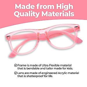 GALVANOX Ava & Ethan Blue Light Glasses for Kids, Blue Light Blocking for Computer/Gaming (Ages 3-12)