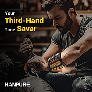 Magnetic Wristband Christmas Stocking Stuffers - Cool Gadgets Birthday Gifts Ideas for Men Women Dad Husband Him Boyfriend Teenagers, Cool Stuff Magnet Wrist Tools Belt Holder for Holding Screws Drill