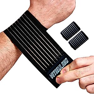 2 Pack Tennis Wrist Support,Wrist Bands for Working Out,Adjustable Carpal Tunnel Wrist Brace,Lightweight Wrist Wraps,Sweat Wristband Support for Men,Suitable for Various Fitness Sports Occasions
