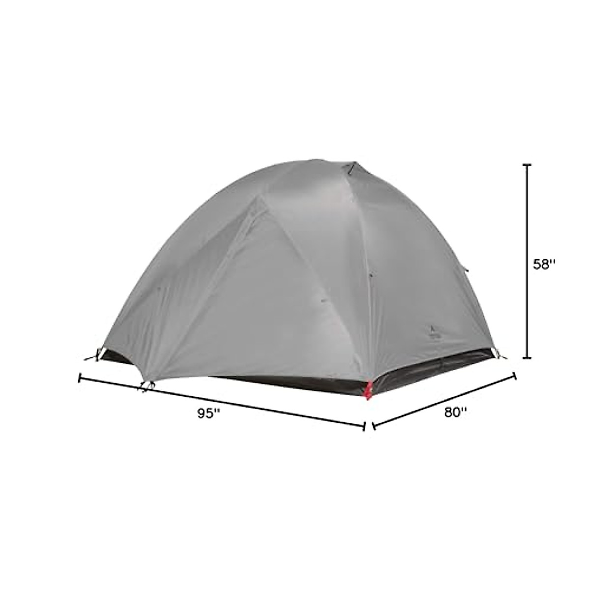 TETON Sports Mountain Ultra Tent; 4 Person Backpacking Dome Tent for Camping; Grey (2008GY)