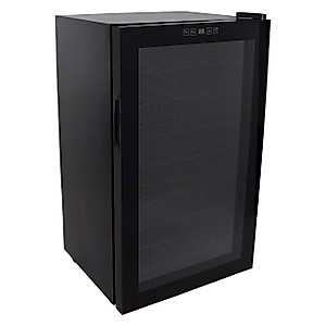 Magic Cool MCWC34SI Wine Cooler Refrigerator, 34-Bottle, Metallic