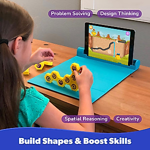PlayShifu Plugo Link (Kit + App) : Smart Magnetic Tiles + Building Toy with Puzzles for Kids Age 4 to 10, STEM Learning and Birthday Gifts for Boys & Girls (Works with Tabs/Mobiles)