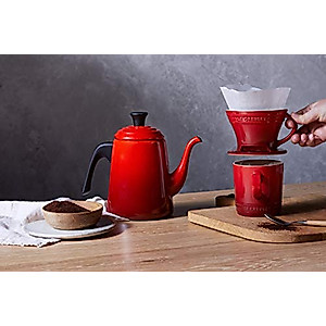 Le Creuset Stoneware Pour Over Coffee Cone, 3.25", White