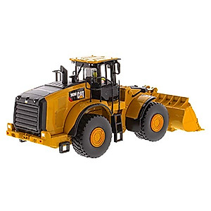 Diecast Masters CAT Caterpillar 980M Wheel Loader with Rock Bucket and Operator High Line Series 1/50 Diecast Model by 85543