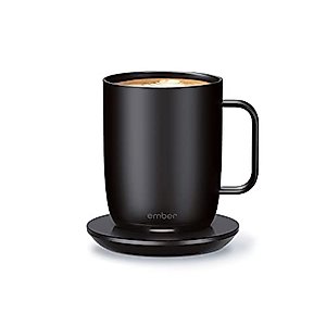 Ember Temperature Control Smart Mug 2, 10 oz, Black, 1.5-hr Battery Life - App Controlled Heated Coffee Mug - Improved Design