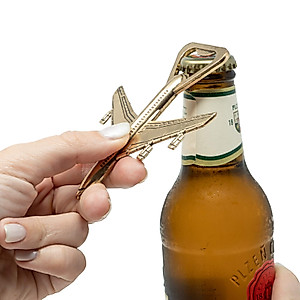 3-Piece Antique, Jet, and Passenger Airplane Bottle Opener Set for Aviation Enthusiasts Gifts for Pilot Airplane Decor Gift for Veteran Beer Bottle Openers in Gift Box