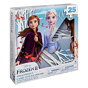 Spin Master Disney Frozen 2, 25-Pack Jigsaw Puzzles for Girls & Boys Princess Elsa Anna Olaf Winter Snow Movie Toy Merch Party Favor, for Kids Ages 4 and up