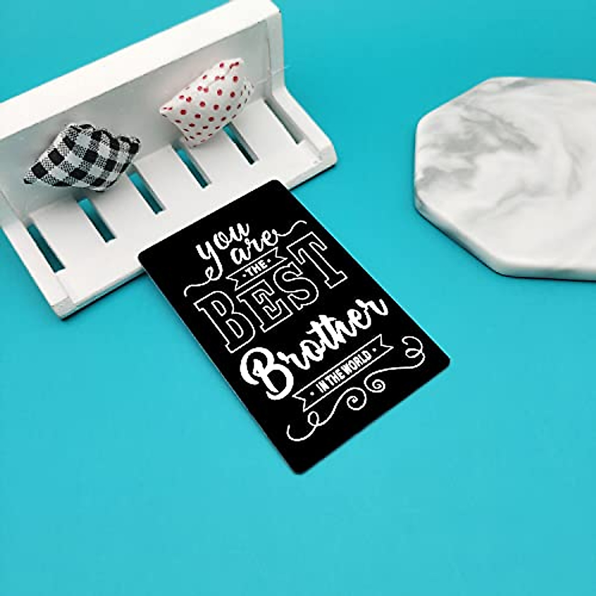 Brother Gifts Christmas Birthday Gifts for Brother Engraved Wallet Card for Brother Fathers Day Thanksgiving Day Gifts Brother Gifts from Sister Brother