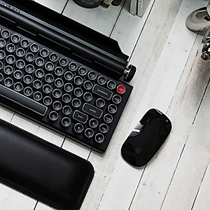 QWERKYTOYS Qwerkywriter Typewriter Inspired Retro Mechanical Wired & Wireless Keyboard with Tablet Stand