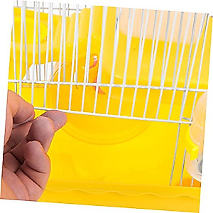 VOSAREA Hamster Cage Turtle Accessories Travel Guinea Pig Cage Accessories Rat Cage Chinchilla Cage Accessories Hamster Hideout Plastic Orange Guinea Pig House Rat House Rat Hut