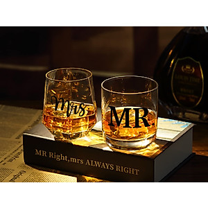 MR and mrs Gifts for Couple - Wedding Gifts for Bride and Groom, Engagement&Bridal Shower Gift,Unique Presents for Anniversary Couple,Married,His and Her