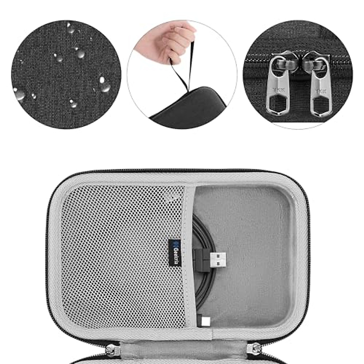 Geekria Numeric Keypad Case, Portable Number Pad Travel Case for 18-23 Keys Mechanical Numpad, Compatible with 8BitDo Retro 18 Mechanical Numpad, EPOMAKER EK21 Number Keyboard