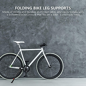 VICASKY Foot Support Adjustable Stand Wall Rack Hooks Mountain Bike Kickstand Road Bike Kickstand Motorcycle Adjustable Kickstand Cycling Foot Frame Aluminum Alloy Storage Rack Heavy Child