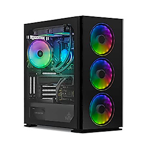 YEYIAN Gaming Computer Yari II- AMD Ryzen 7 7800X3D, AMD RX7900 XTX Gaming PC Desktop, 1TB NVMe SSD, 32GB DDR5 5200MHz RAM, Liquid Cooled, Win 11 Home, USB-C 3.2, WiFi 6, 850W PSU
