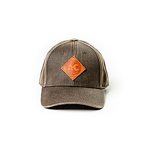 RITTRO Vintage Allis Chalmers Logo Hat, Leather Emblem, Oil Distressed