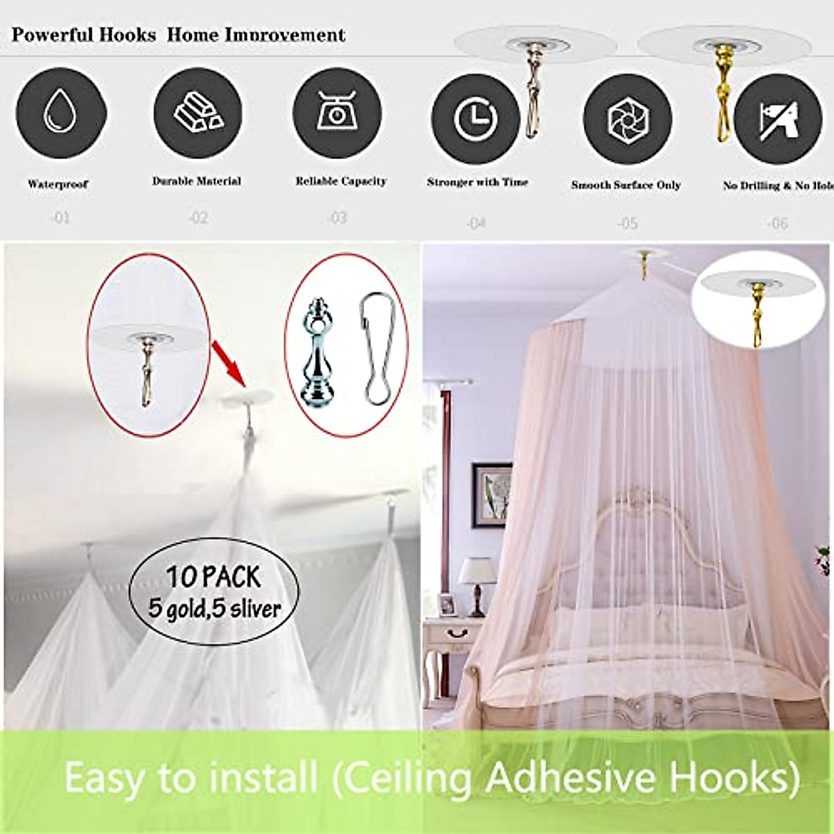 10PC Adhesive Ceiling Hooks for Hanging Nail-Free Sticky Hooks Drop Ceiling Hooks Small Ceiling Suspension Adhesive Wall Hook Sticky Hanger Utility Ceiling Hooks Ceiling Decoration Hook Hanging