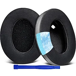 SOULWIT Cooling-Gel Earpads Replacement for Sony WH-1000XM4 (WH1000XM4) Headphones, Ear Pads Cushions with High-Density Noise Isolation Foam, Added Thickness, Without Affecting Sensor - Black