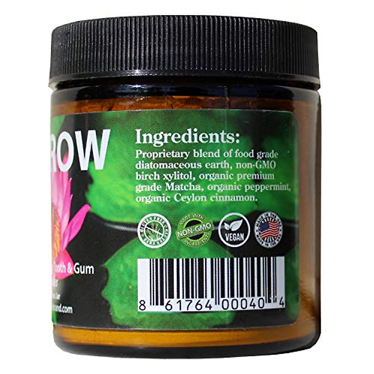 REGROW Remineralizing Tooth Powder - Whiter Teeth Naturally - Cleans, Heals, Protects & Stop Sensitive Teeth and Gums - All Natural - 4oz Glass Jar