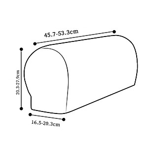 Roadoor 1 Pair Stretch Armrest Protector, Sofa Arm Covers for Chairs High Elastic Polyester Armrest Armchair Slipcover for Recliner Sofa Light Coffee