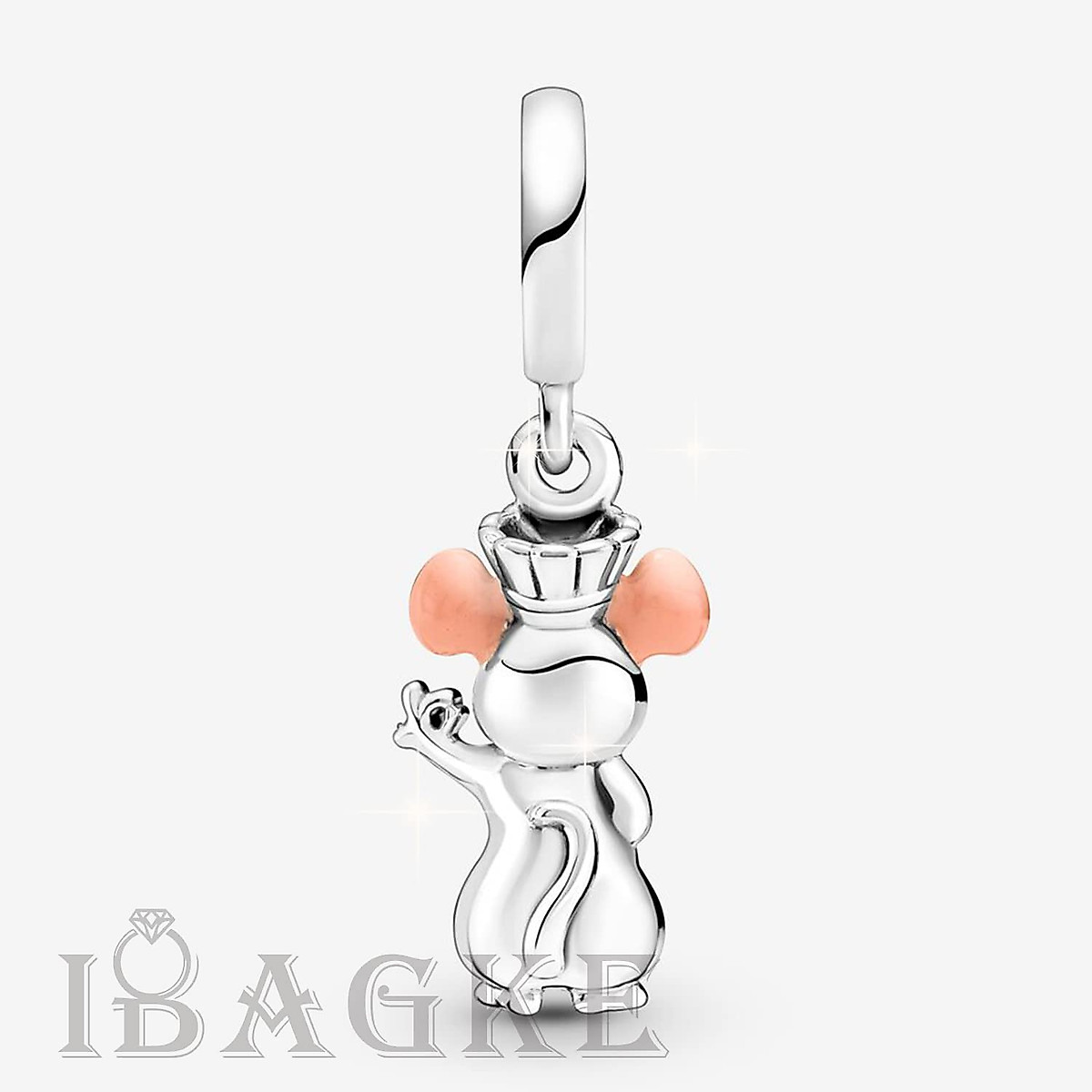 PHOSEA 925 Sterling Silver Dangle Charm Beads Pendants Fit for European Bracelets Charms DIY Jewelry Gift for Women Girls (Redmi Dangle)