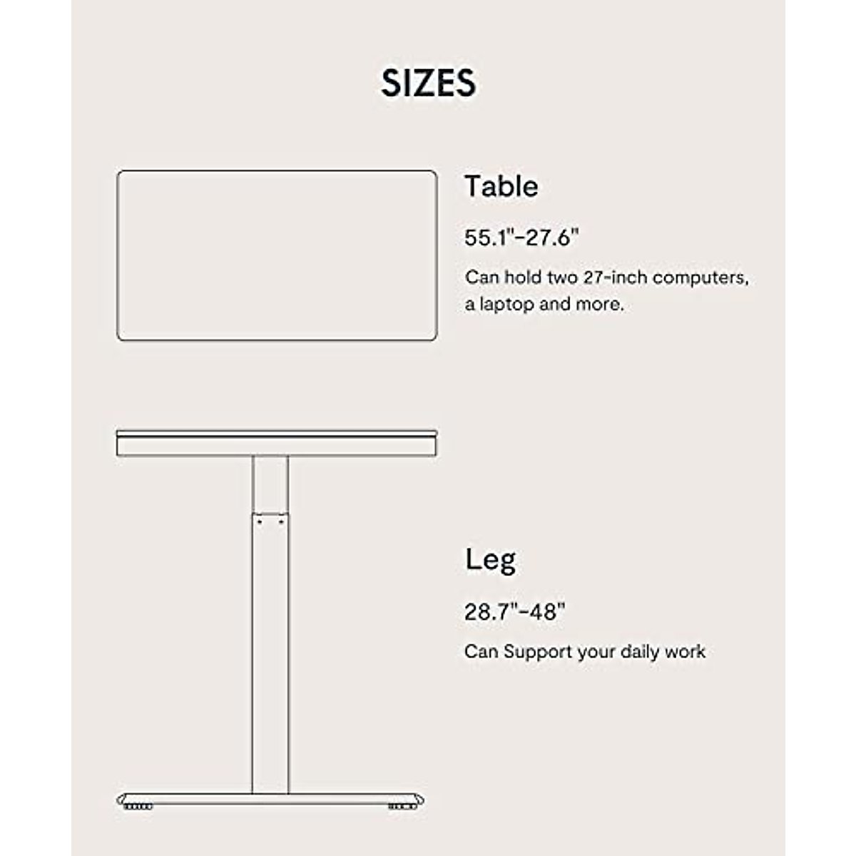 FLEXISPOT 55" White Electric Standing Desk with Drawers, Quick Assembly Home Office Sit Stand Desk with Storage, USB Charging, Computer Desk for Home Office (White Top + Adjustable Frame, Comhar)