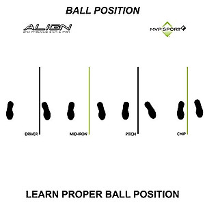 MVP Sport Golf Alignment Rods (MorodZ) Training Aid 2-Pack (Red)