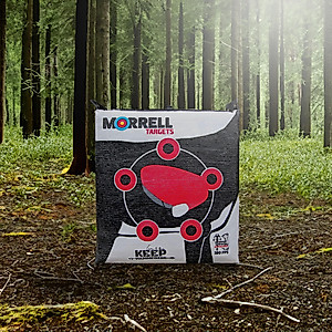 Morrell Targets Keep Hammering Commercial Grade Crossbow 54 Pound Adult Field Point Archery Bag Target with 76 Layers of Stopping Power, Multicolor