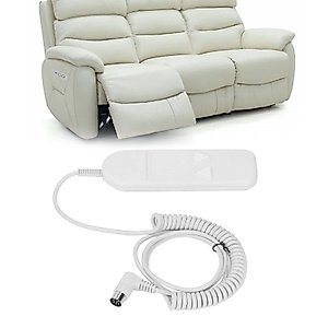 Aoutecen Power Recliner Controller, Up Down Control Lightweight Widely Compatible Plastic 2 Button 8 Pin Remote Handset Controller for Home