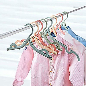 Foldable Plastic Hanger for Travel, Wardrobe Closet Underwear Socks Drying Rack Organizer