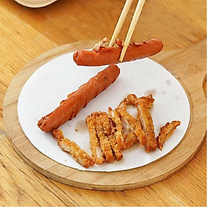 80 Sheets Kitchen Food Oil Absorbing Paper Baking Paper Food Grade Oil Absorbent Paper for Soup,Food Oil Absorbing Pad to Absorb the Excess Oil Grease from Fried Barbecue Foods