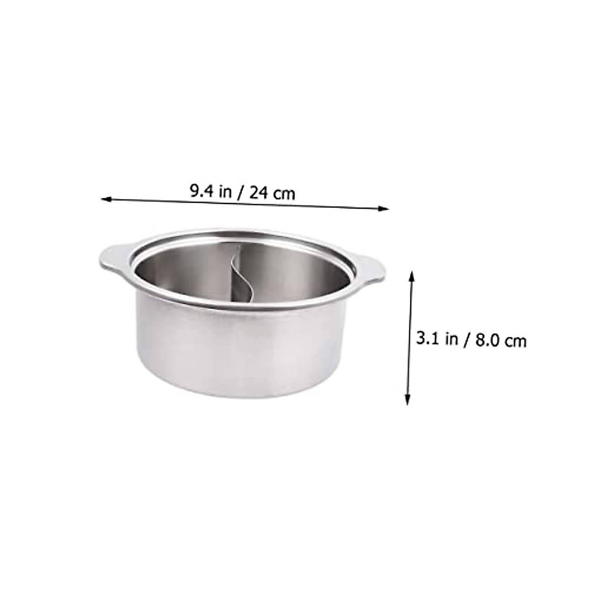 Healeved 1pc Stainless Steel Skewer Pot Rice Cooker Stainless Steel Korean Pots for Cooking Noodle Cooker Korean Shabu Shabu Stainless Steel Sauce Pan with Lid Shabu Hot Pot Non-stick Pot