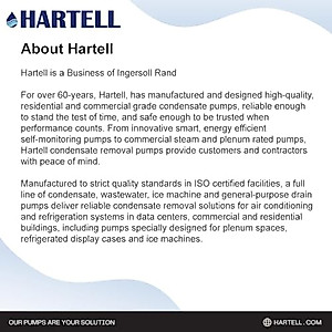 HARTELL HRIM-8-230 Replacement Ice Machine Pump, Replaces GPP-6SC-4FS and 12-2714-01